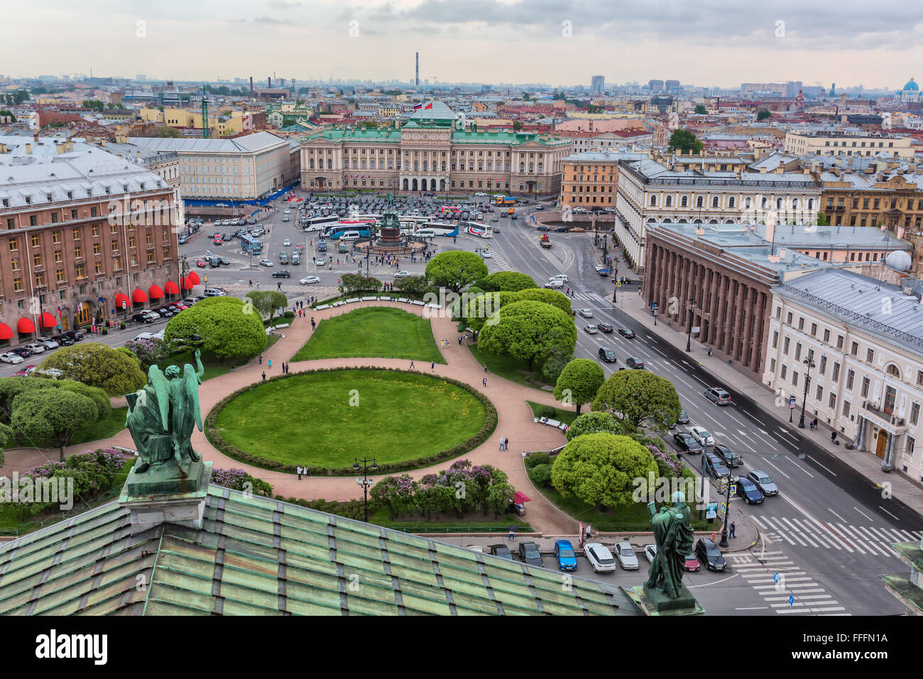 Mariinsky Palace, View from the Colonnade of St. Isaac's Cathedral ...