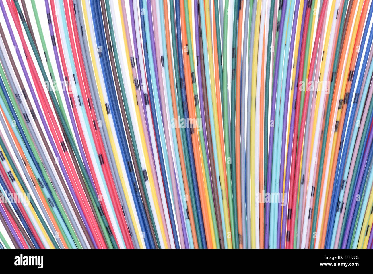 Multi Colored Computer Network Cables Stock Photo - Alamy