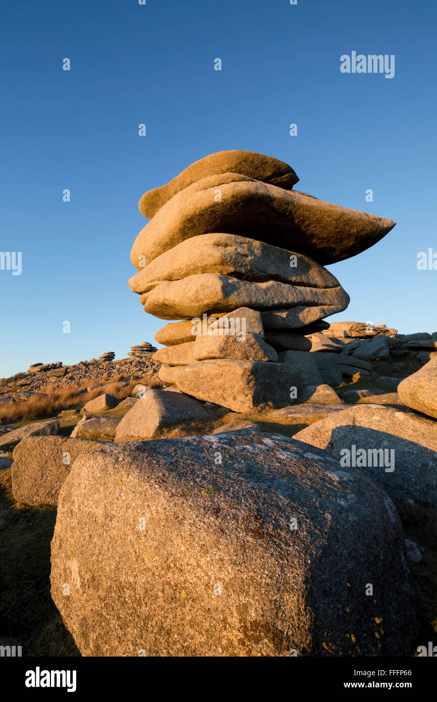 Cheesewring; Granite Tor; Cornwall; UK Stock Photo - Alamy