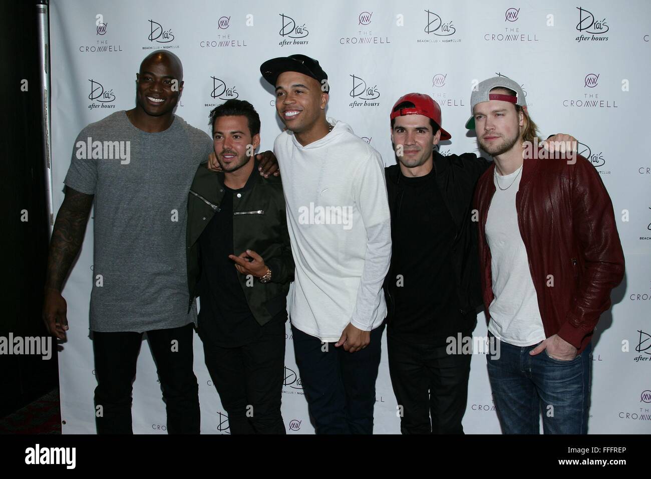 Las Vegas, NV, USA. 12th Feb, 2016. DeMarcus Ware, Guests, Chord ...