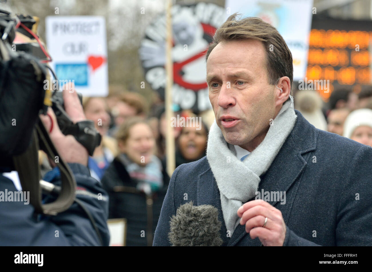 Ben Brown, BBC journalist reporting outside St Thomas's Hospital on the ...