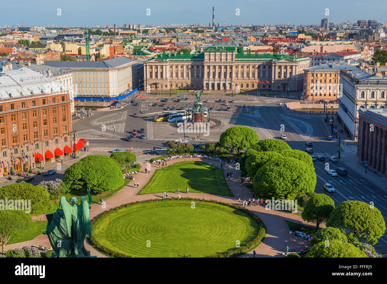 Mariinsky Palace, View from the Colonnade of St. Isaac's Cathedral ...