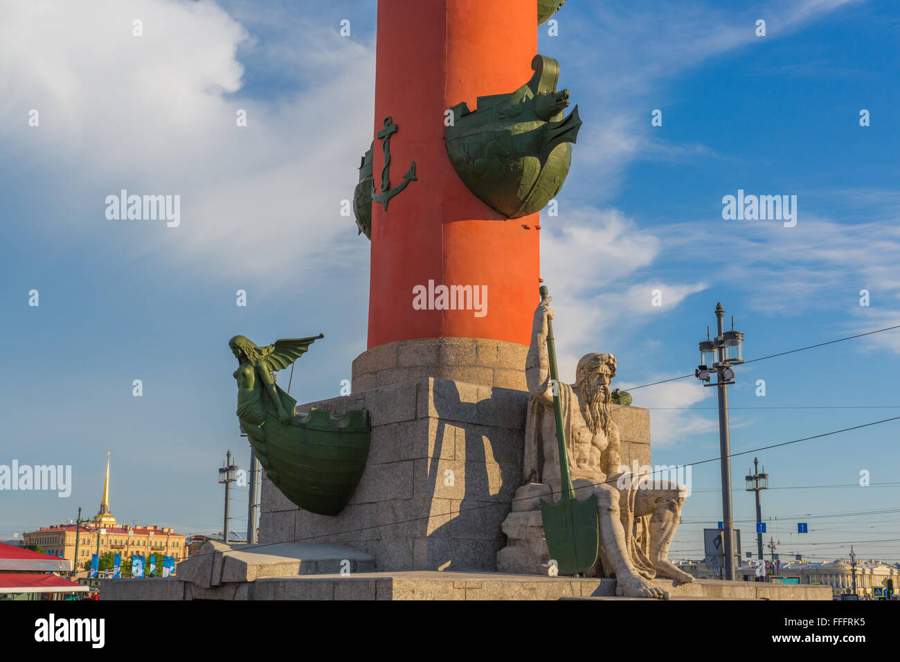 Rostral column, Saint Petersburg, Russia Stock Photo - Alamy