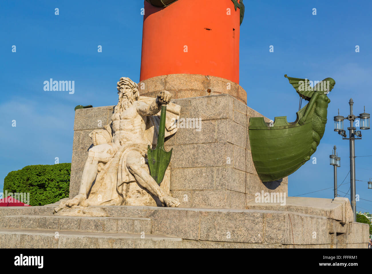 Rostral column, Saint Petersburg, Russia Stock Photo - Alamy