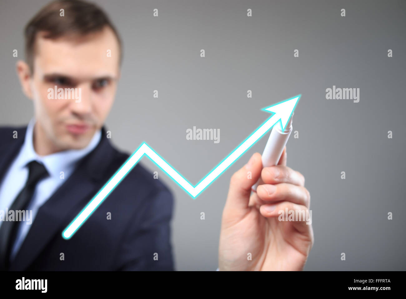 Abstract graph draw on hi-res stock photography and images - Alamy