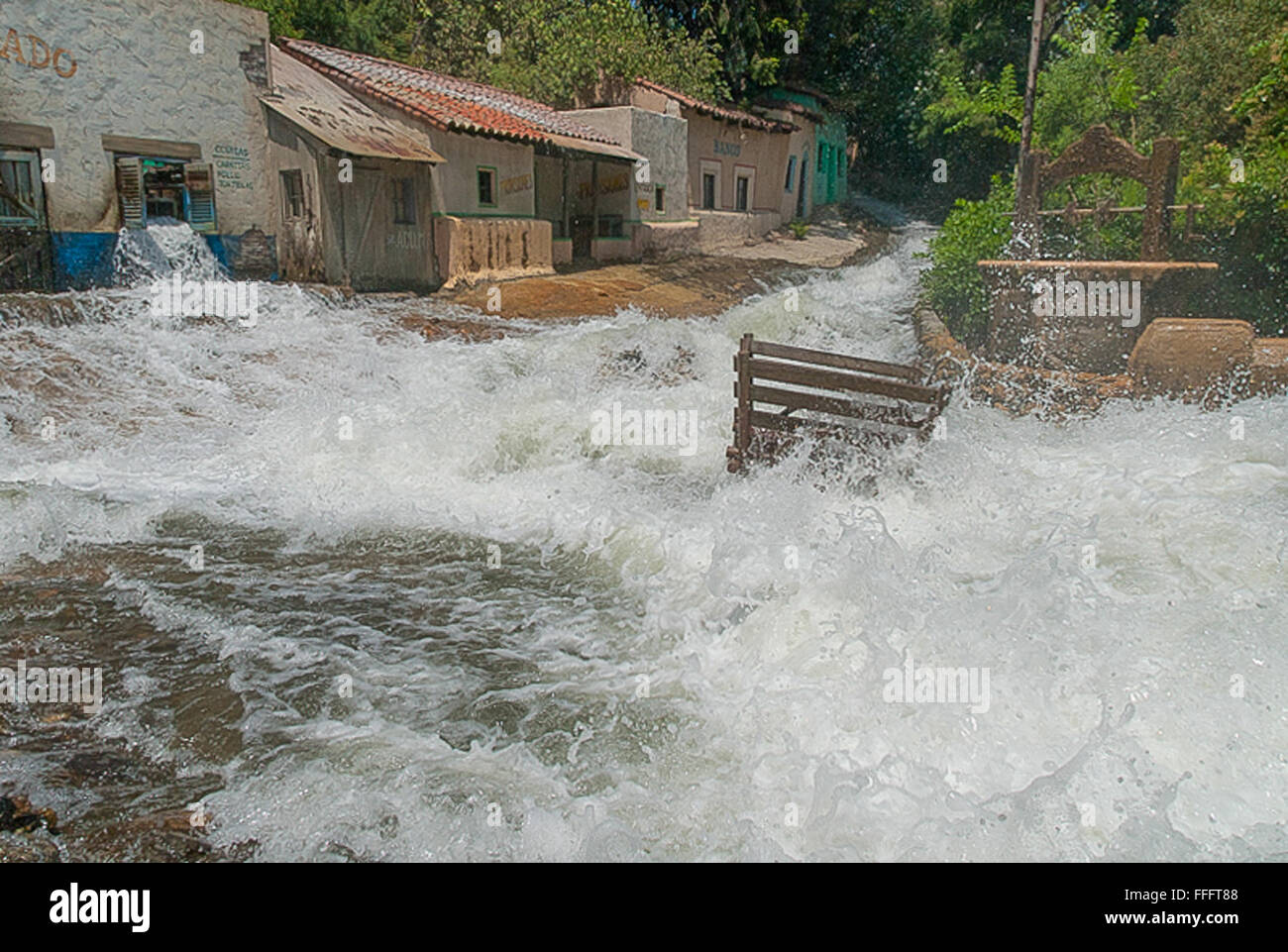 Flood scene at Fox Studios USA Stock Photo - Alamy