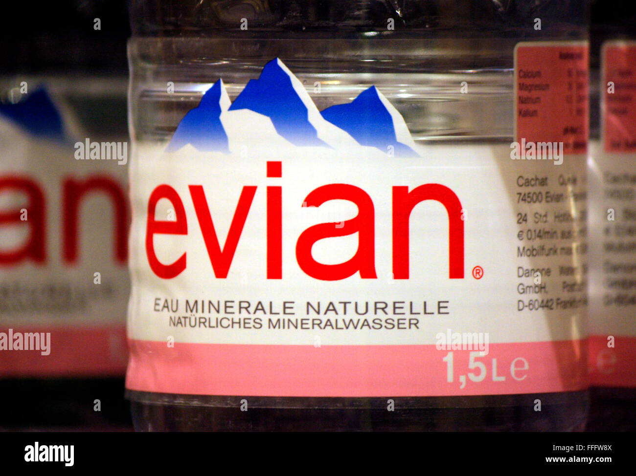 Evian logo hi-res stock photography and images - Alamy