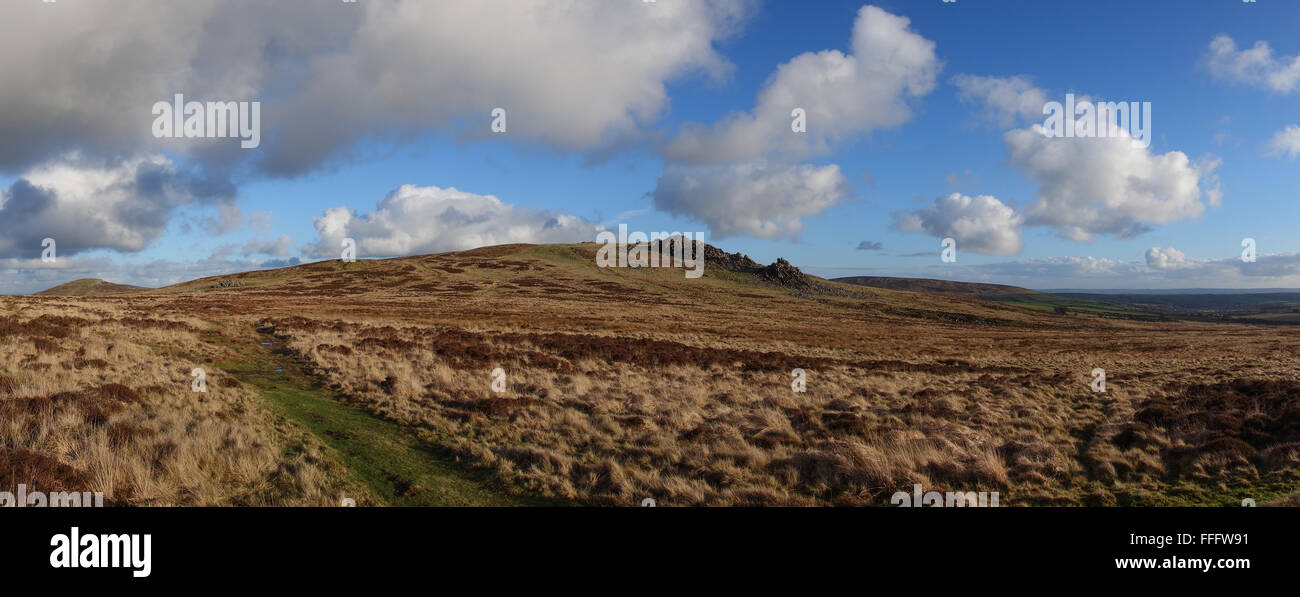 Carn Menyn panorama, Preseli Hills, Pembrokeshire, Wales, UK Stock ...