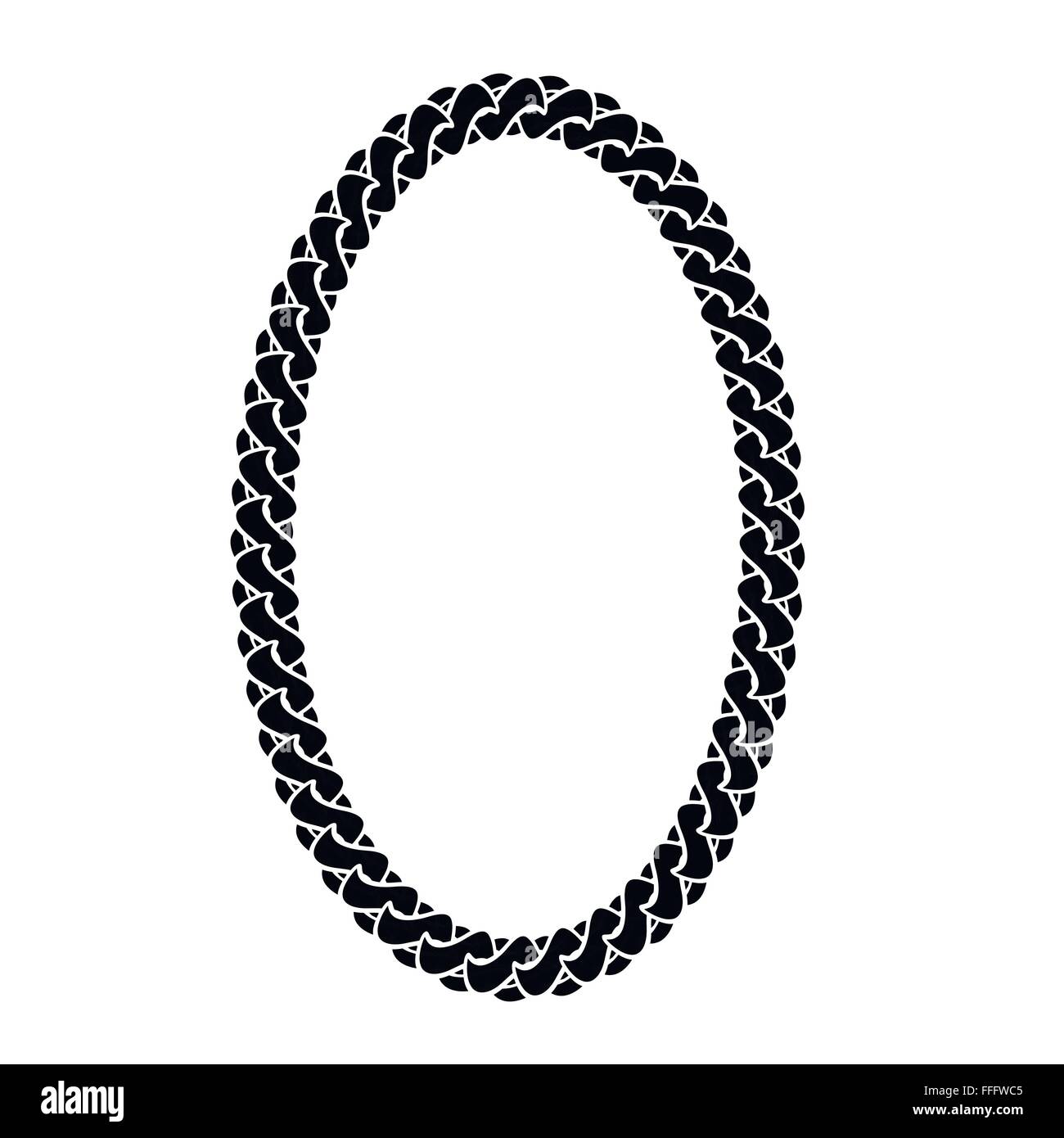 Black Chain Oval Frame Stock Vector Image & Art - Alamy