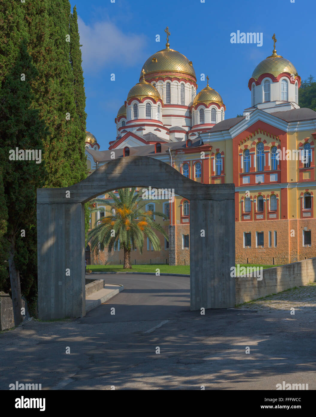 New Athos Monastery, New Athos, Abkhazia, Georgia Stock Photo - Alamy