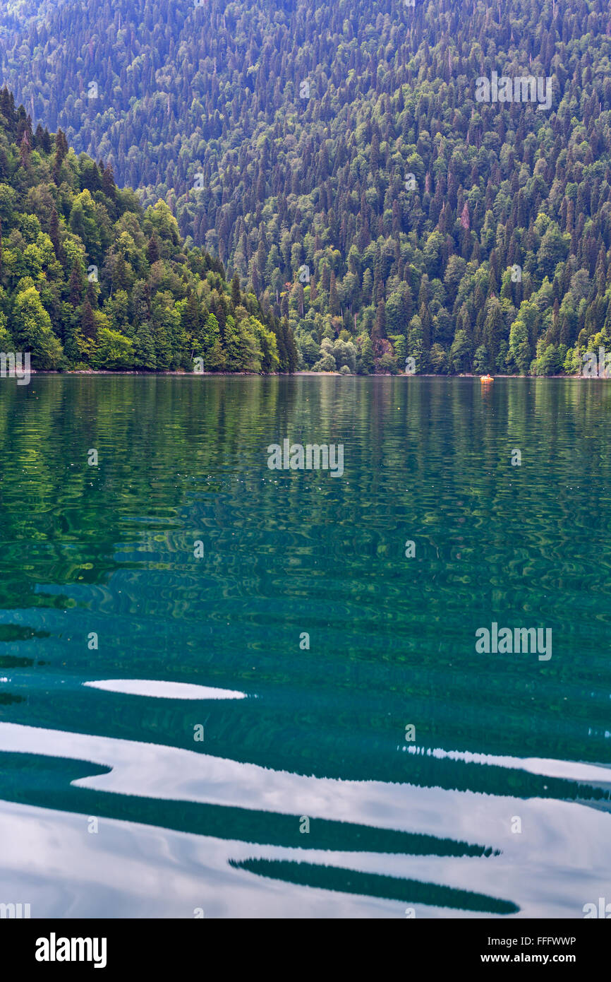 Mountain lake Ritsa, Abkhazia, Georgia Stock Photo - Alamy
