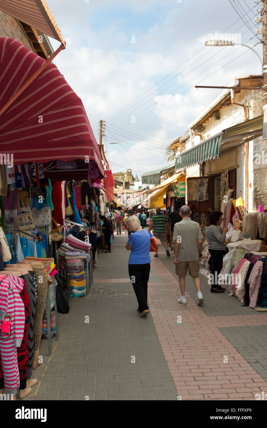 Pedestrian Shopping Street in the Center of Nicosia, Northern Cyprus ...