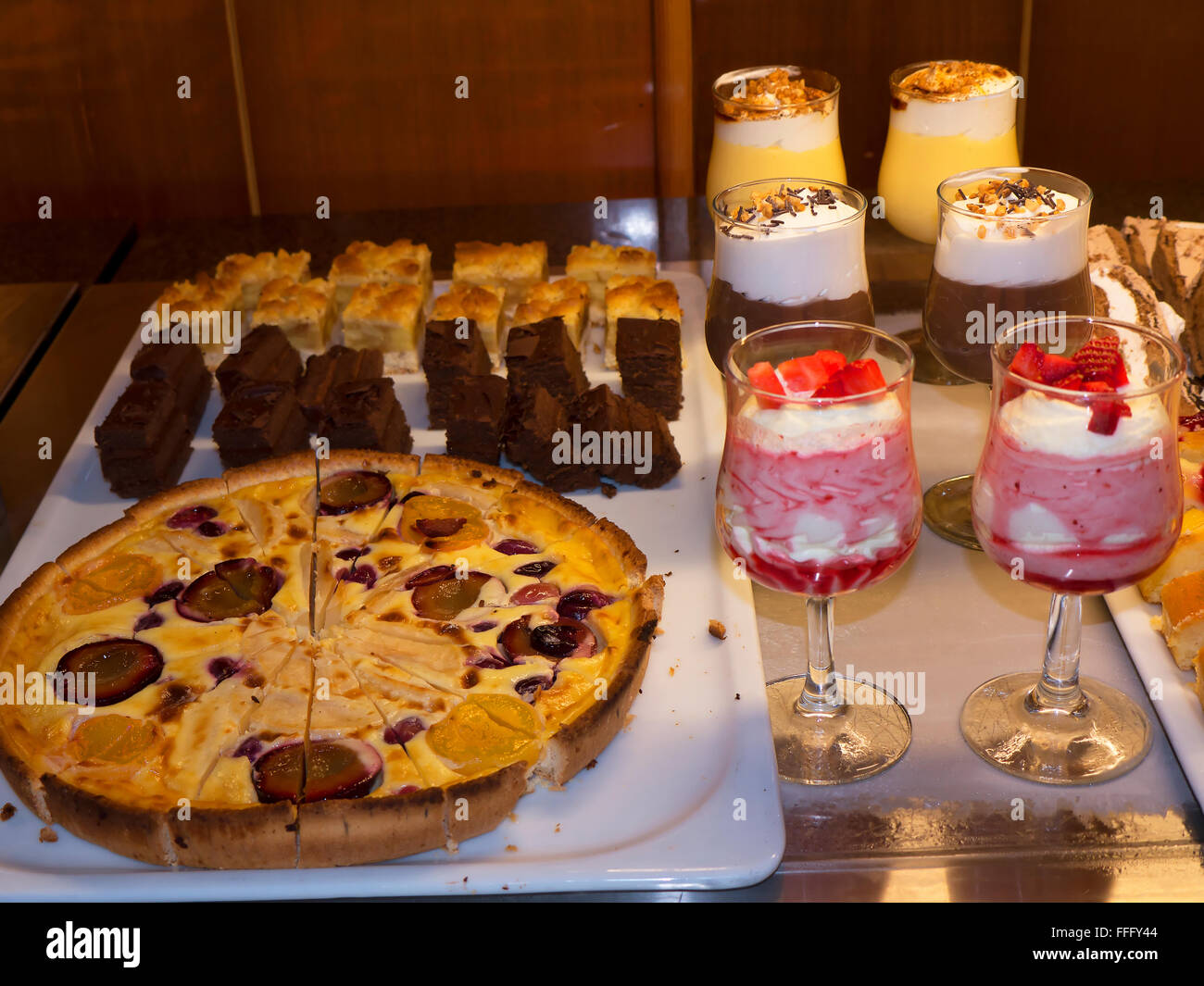 Food on hotel buffet in Nerja Andalucia Spain Stock Photo - Alamy