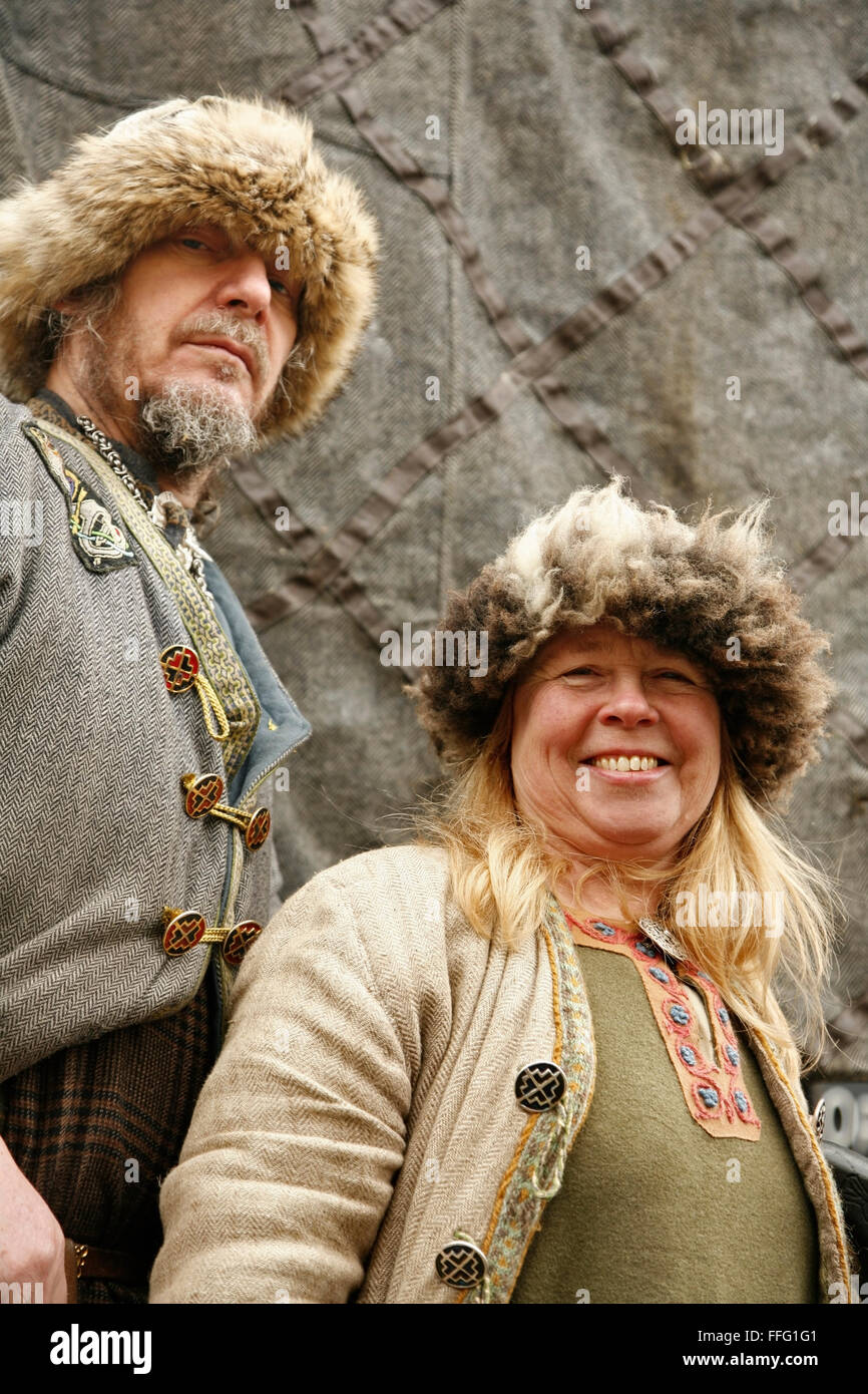 York, UK, 13 February 2016. The annual Jorvik Viking Festival, the ...