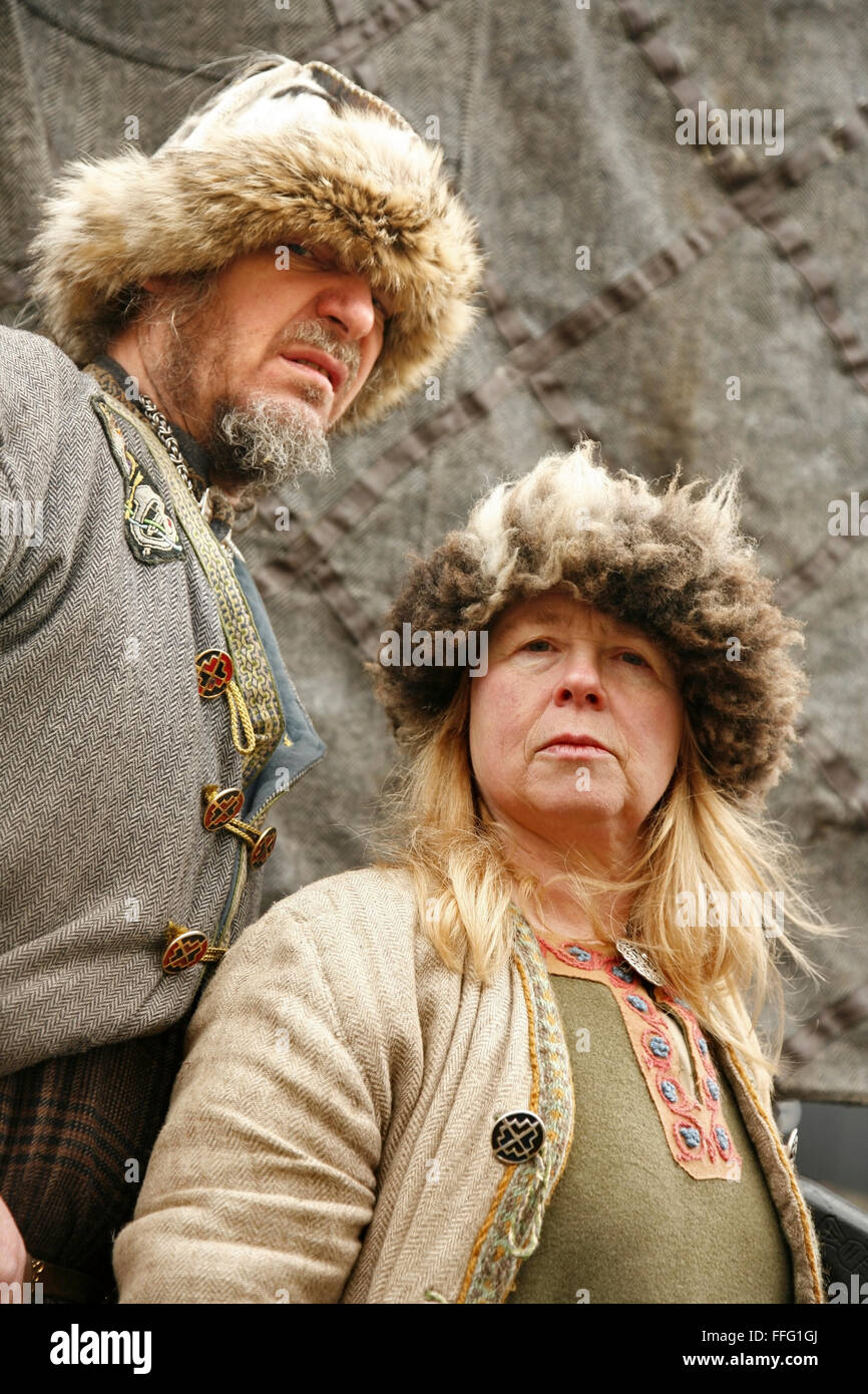 York, UK, 13 February 2016. The annual Jorvik Viking Festival, the ...