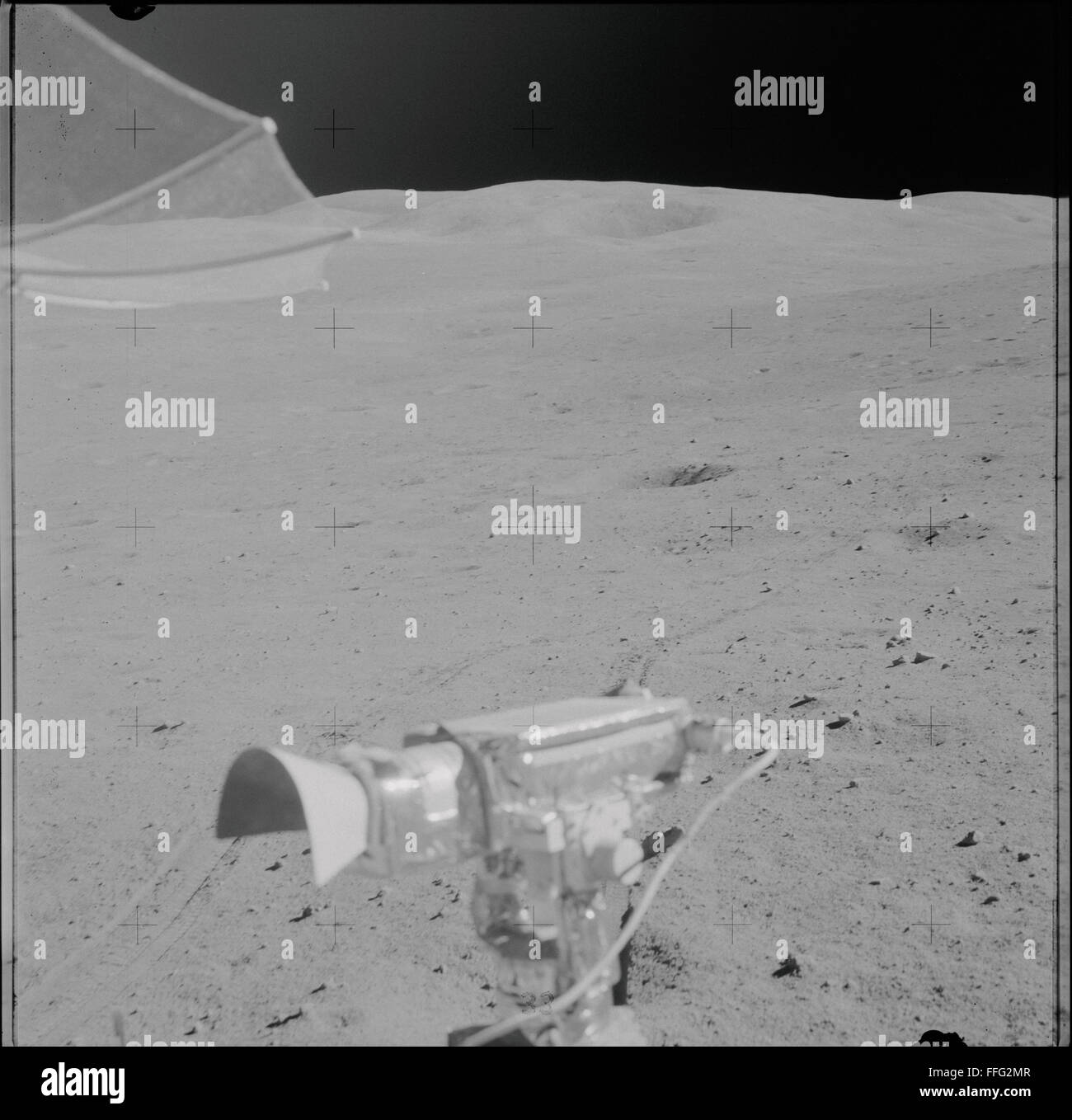 The Apollo 16 photographic archive captures astronauts John Young, Charles Duke, and Ken ...