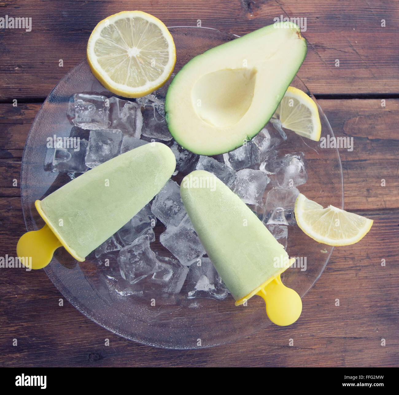 Homemade Avocado Popsicle Stock Photo - Alamy
