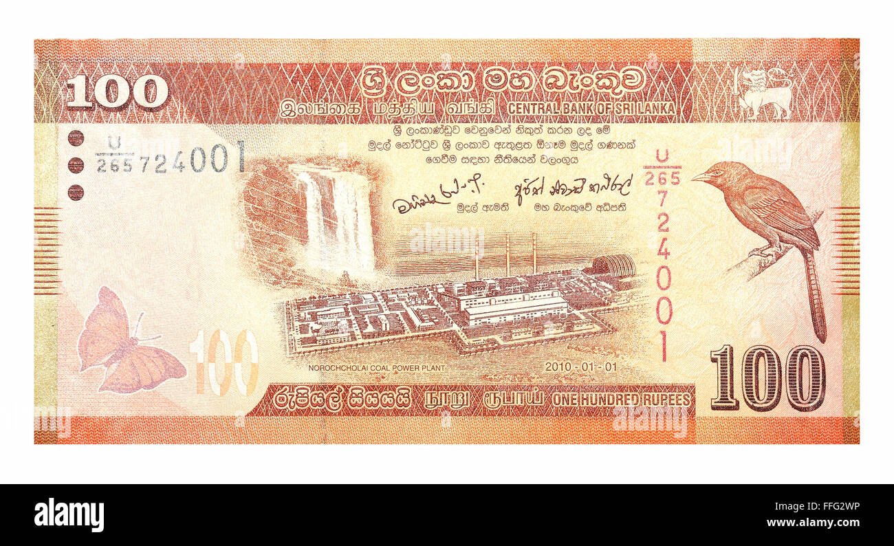 Sri lanka 100 rupee Cut Out Stock Images & Pictures - Alamy