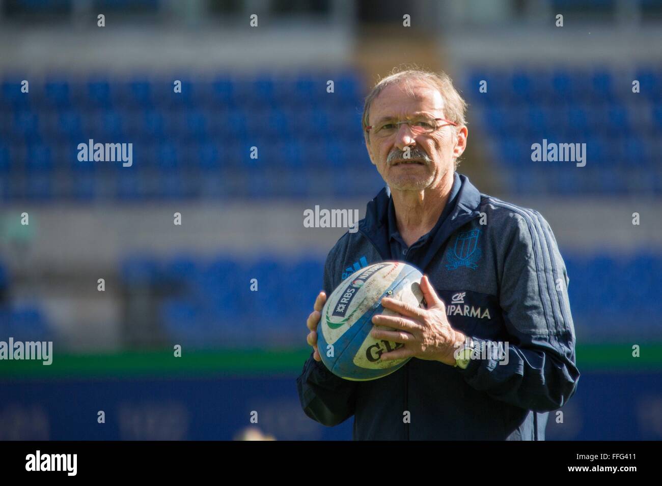 Rome, Italy. 13th Feb, 2016. Captain's Run of the Italian Rugby Team at ...