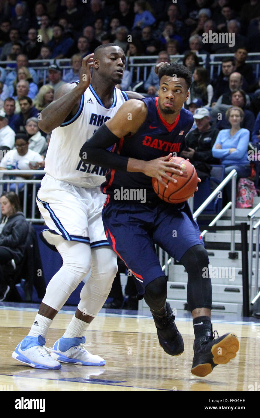 February 12, 2016; Kingston, RI, USA; Dayton Flyers guard Charles Cooke ...