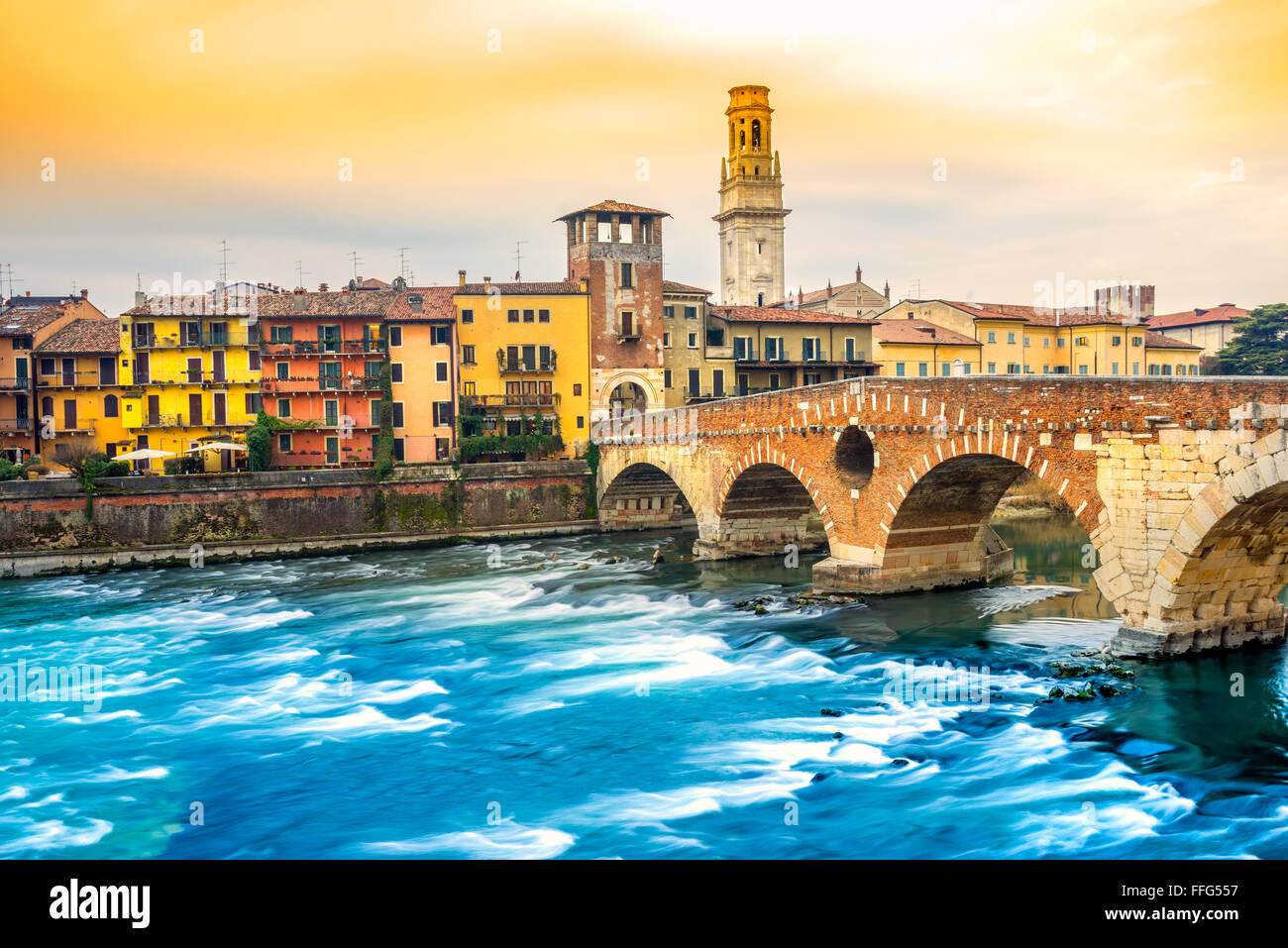 Verona italy scenery adige river hi-res stock photography and images ...