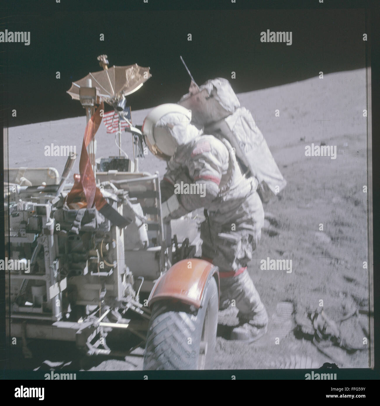 This unedited photographic collection from Apollo 16, the fifth crewed ...