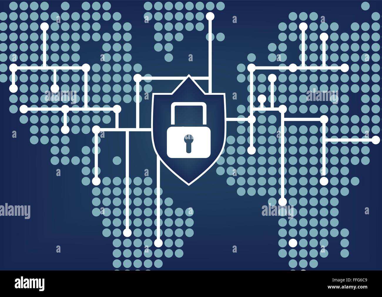 Prevent security breach Stock Vector Images - Alamy