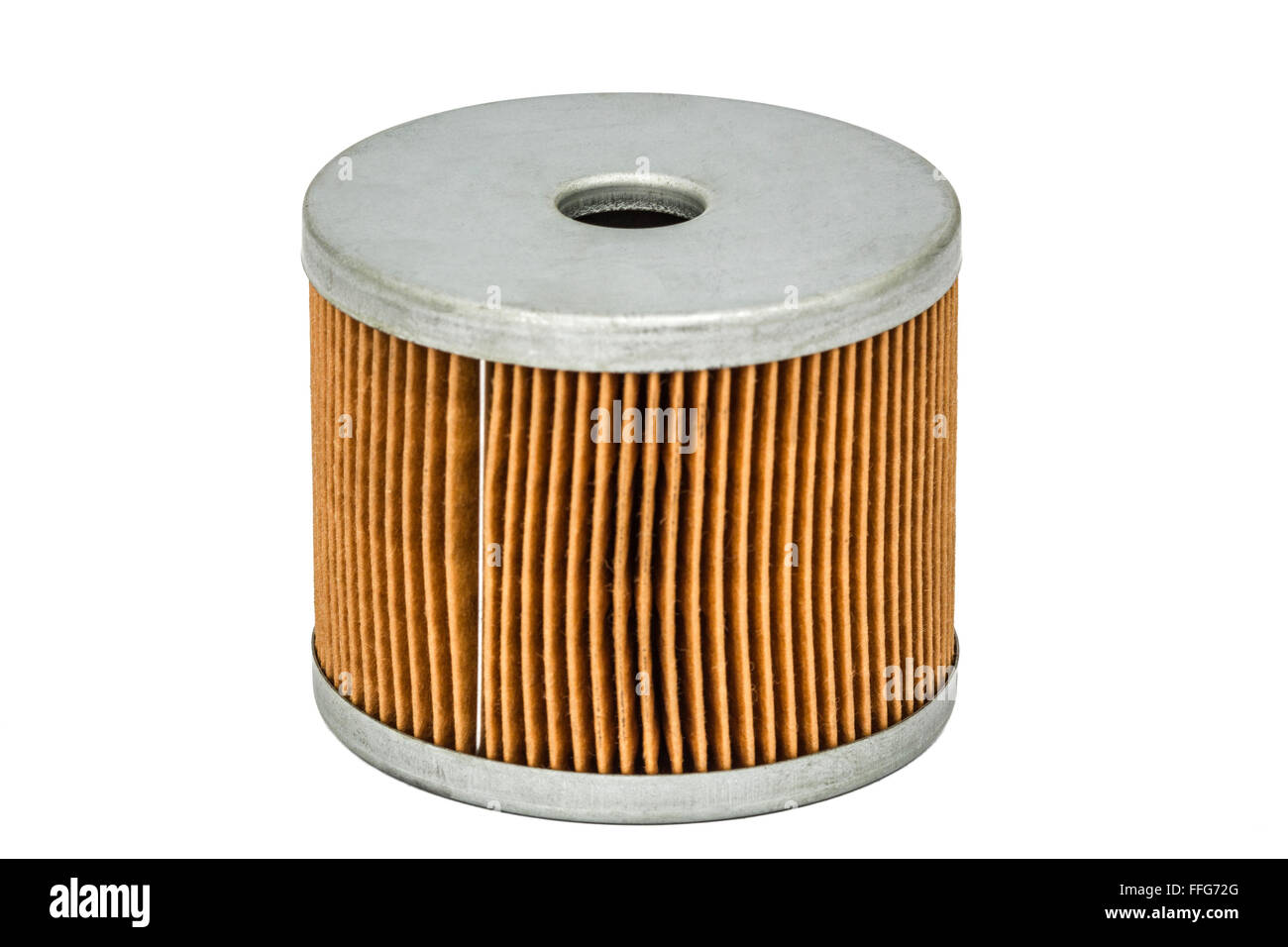 Car filter close-up, auto spare part, isolated on white, with clipping ...