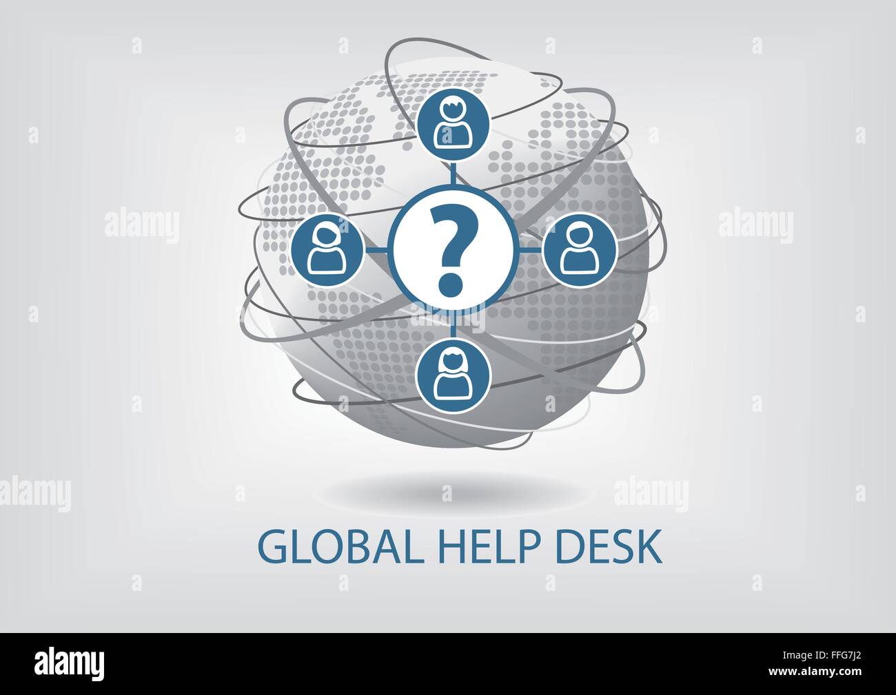Global help desk concept vector icon Stock Vector Image & Art - Alamy