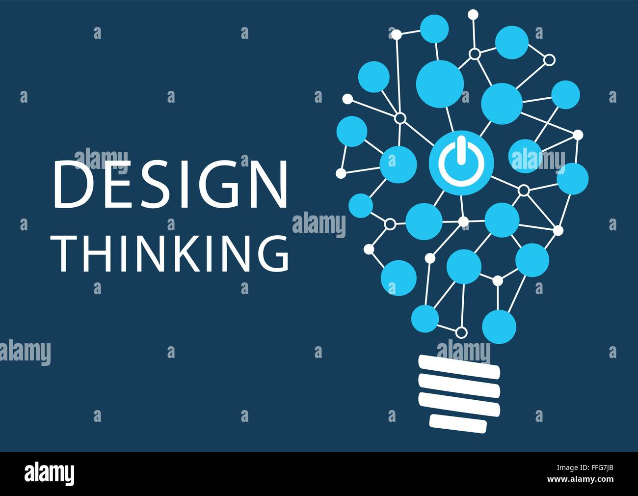 Design thinking concept. Vector illustration background of new ...