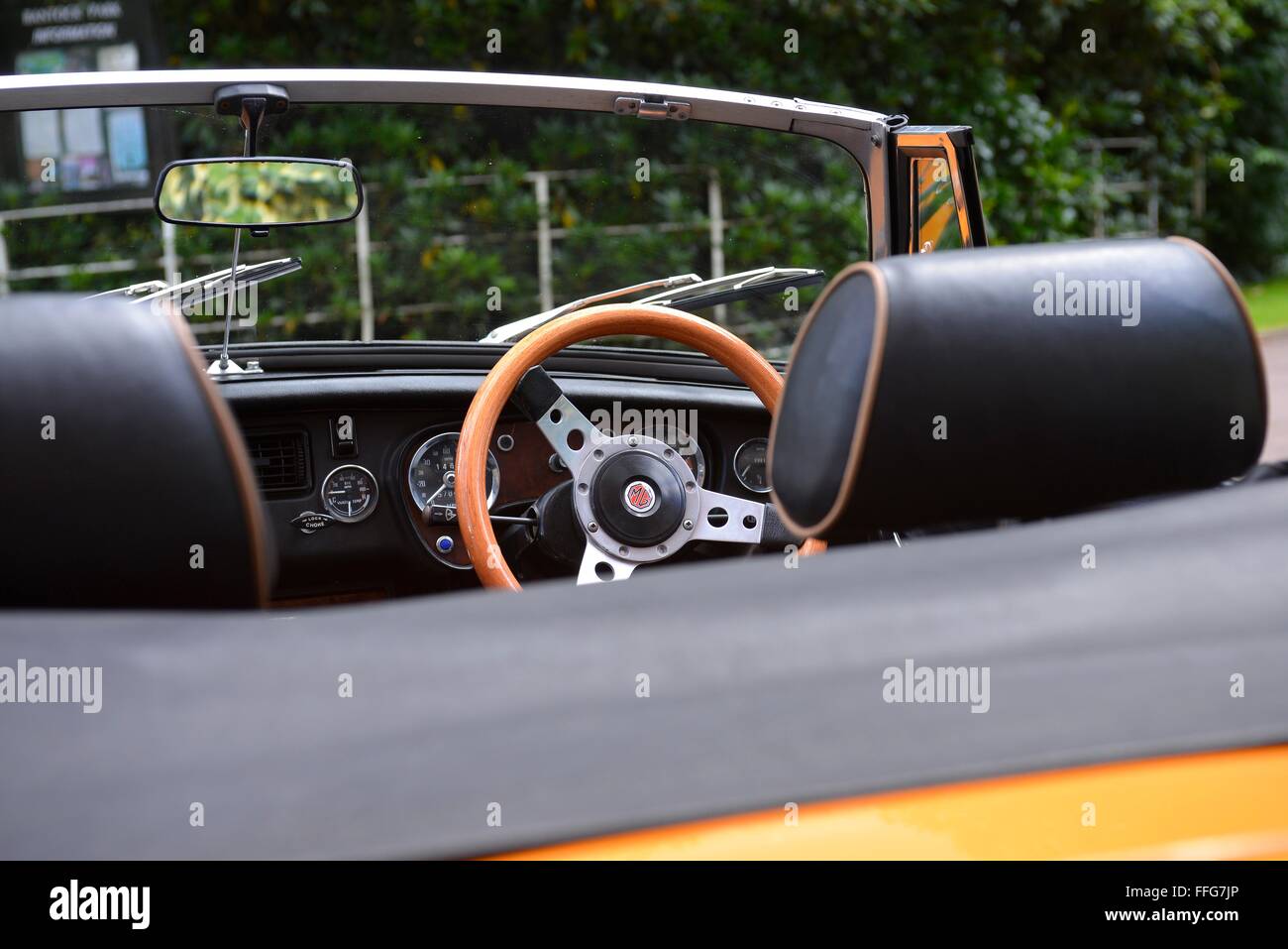 Classic mg interior Stock Photo - Alamy