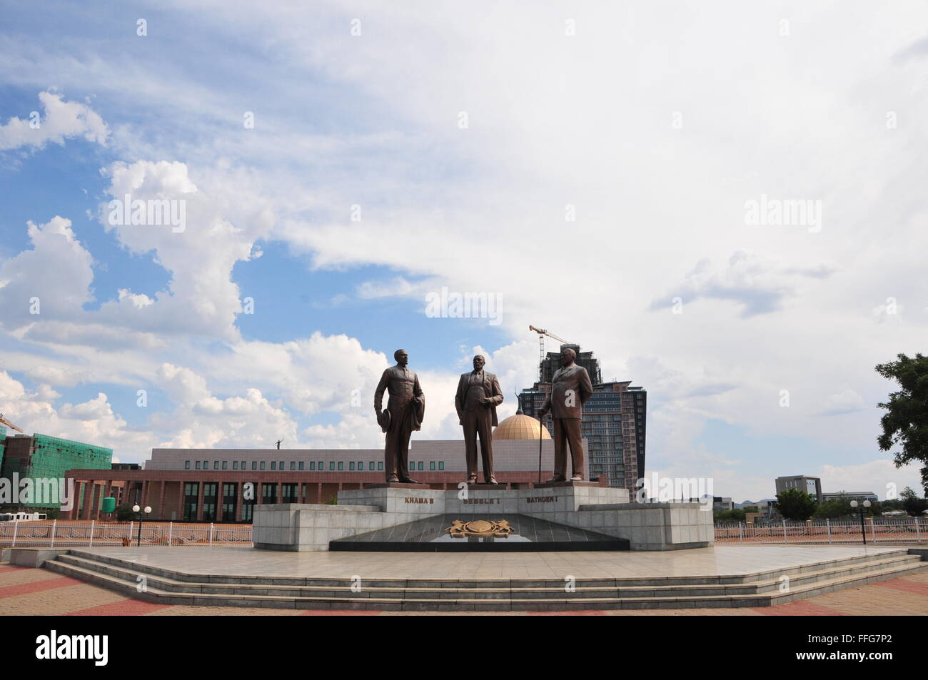 Gaborone. 13th Feb, 2016. The photo taken on Feb. 13 shows the Three ...