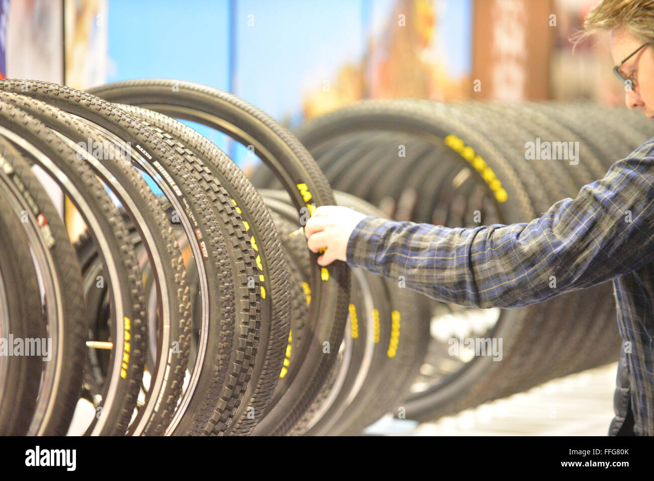 Excel, London, UK. 13th February 2016. The London Bike Show at Excel ...