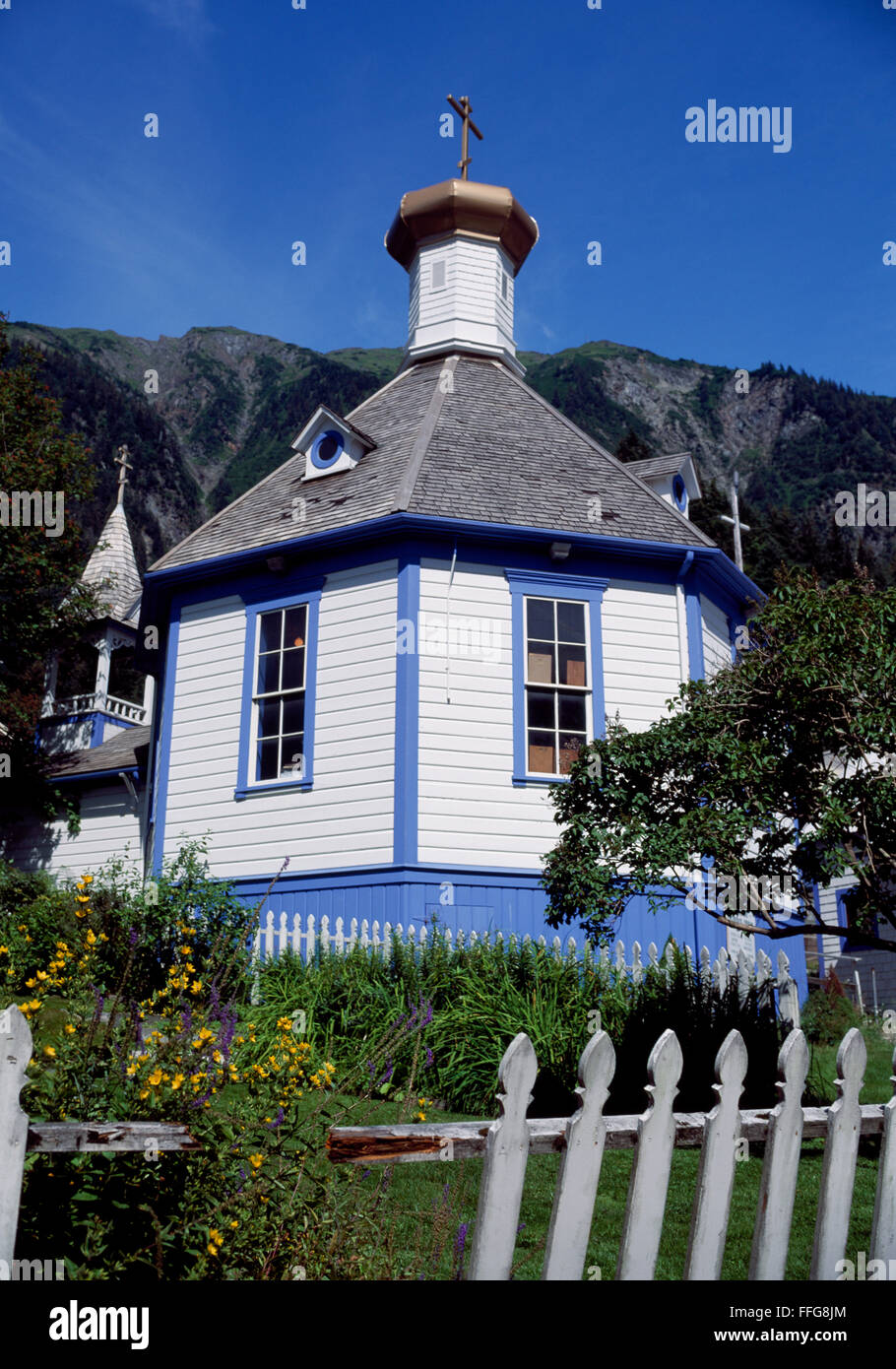 St Nicholas Russian Orthodox Church in Juneau, Alaska Stock Photo - Alamy
