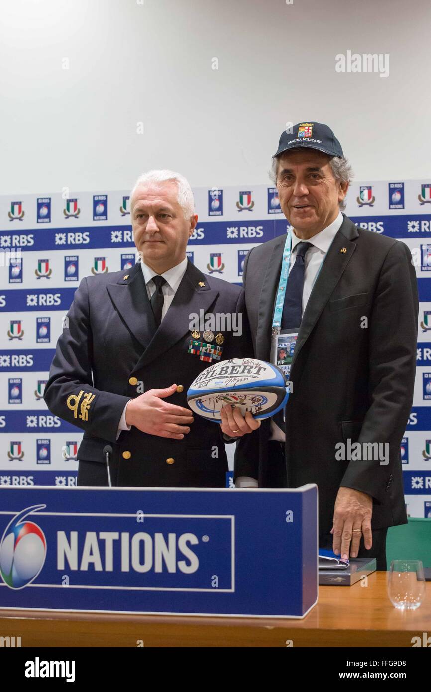 Rome, Italy. 13th Feb, 2016. Italian Navy (Marina Militare) press ...