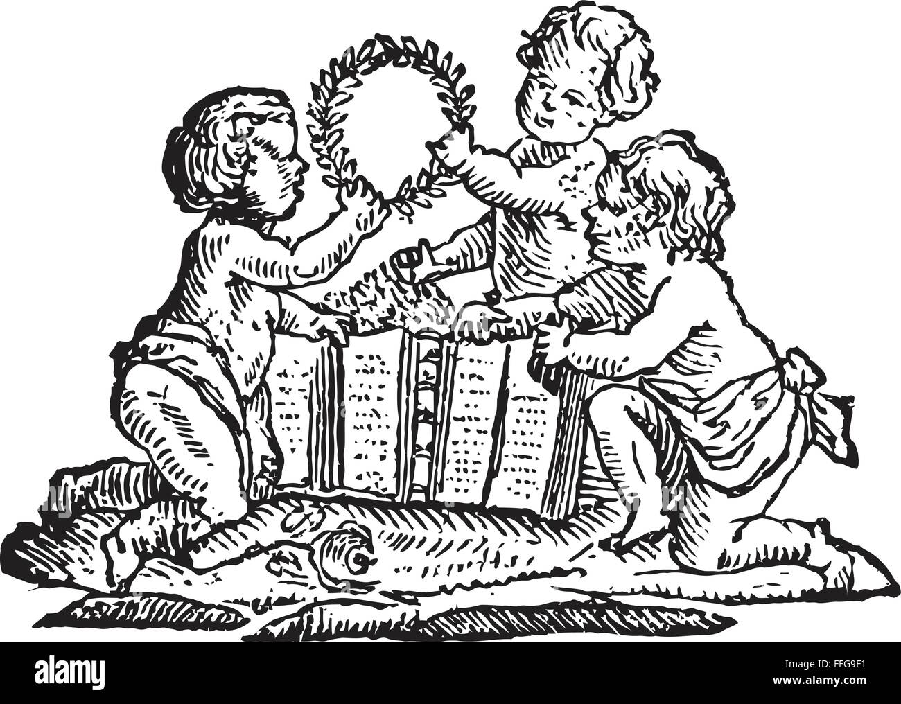 Print from drawing book Stock Vector Images - Alamy