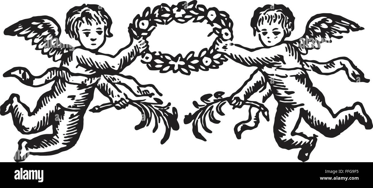 Putti, illustration from book dated 1910 Stock Vector Image & Art - Alamy