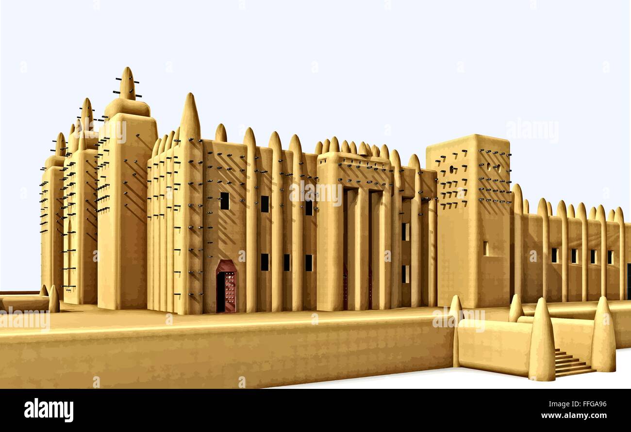 Mali Architecture Stock Vector Images - Alamy