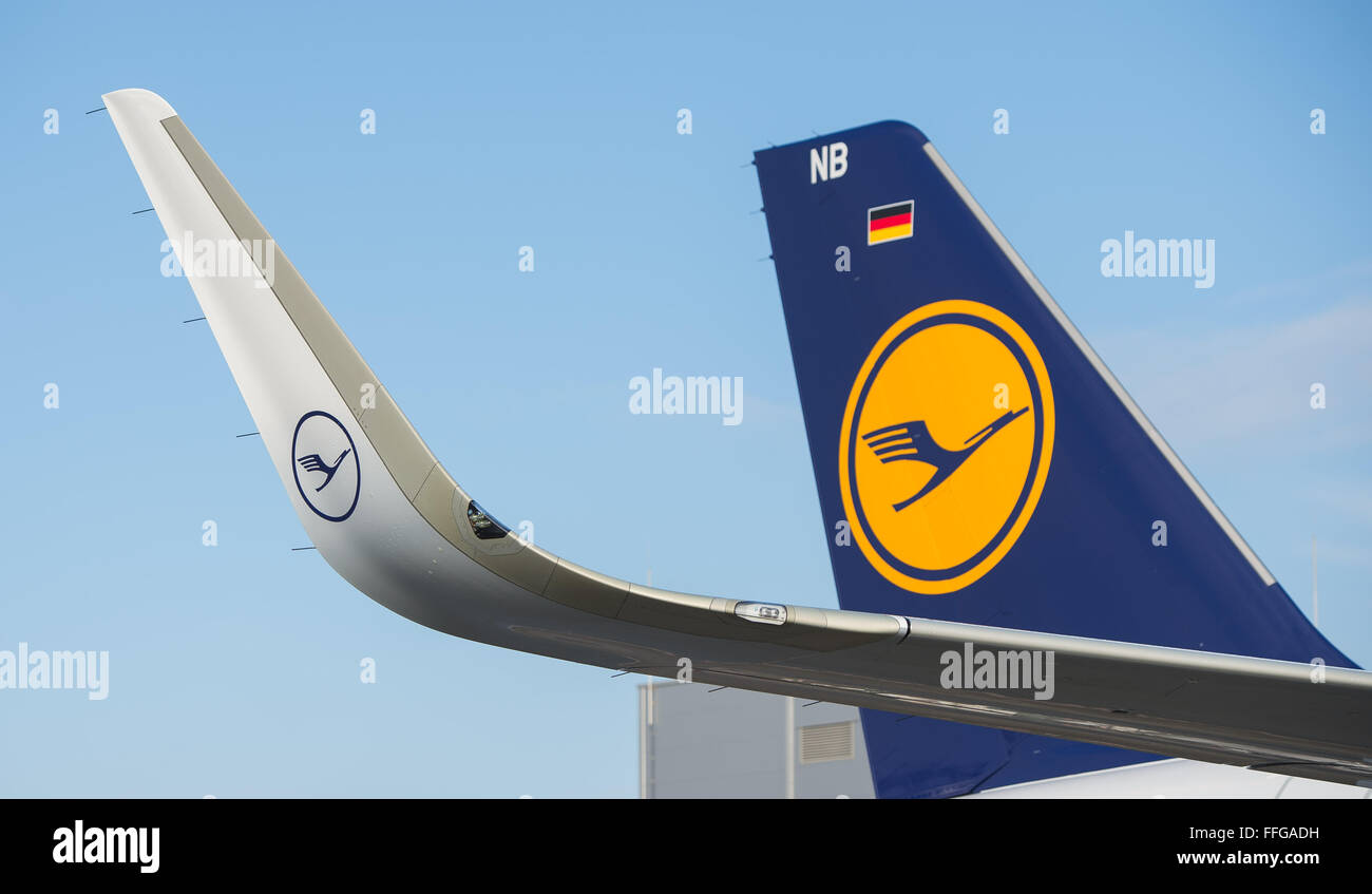 Hamburg, Germany. 12th Feb, 2016. An Airbus A320neo pictured on the ...