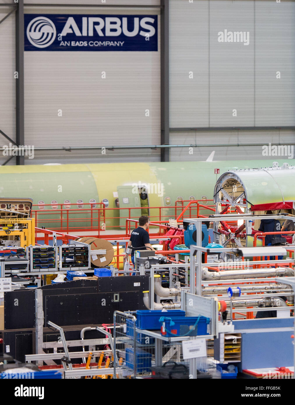 Hamburg, Germany. 12th Feb, 2016. Aircraft of the Airbus A320 series ...