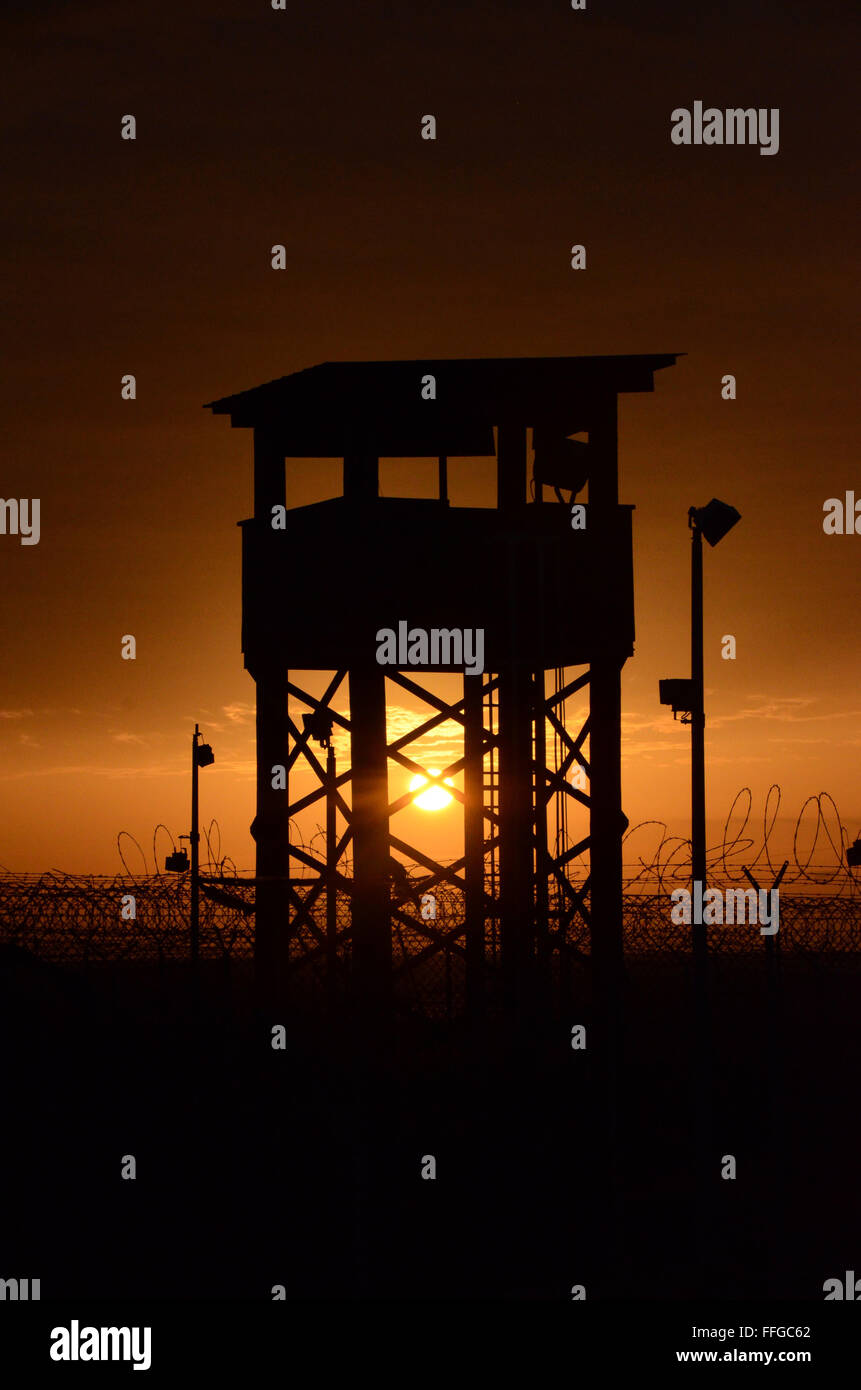 sunrise camp delta gtmo guantanamo bay cuba us naval base barbed wire ...