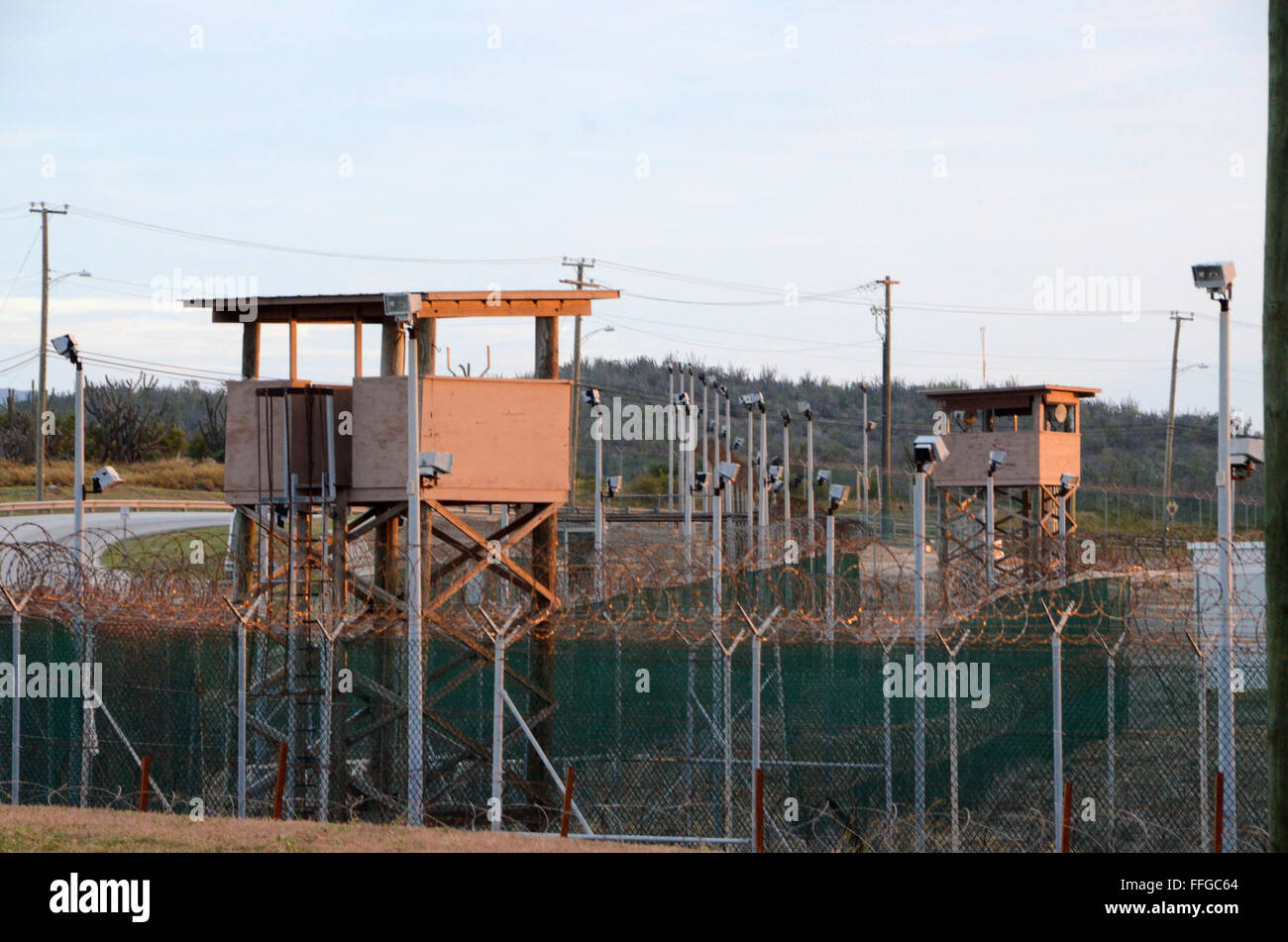 sunrise camp delta gtmo guantanamo bay cuba us naval base barbed wire ...