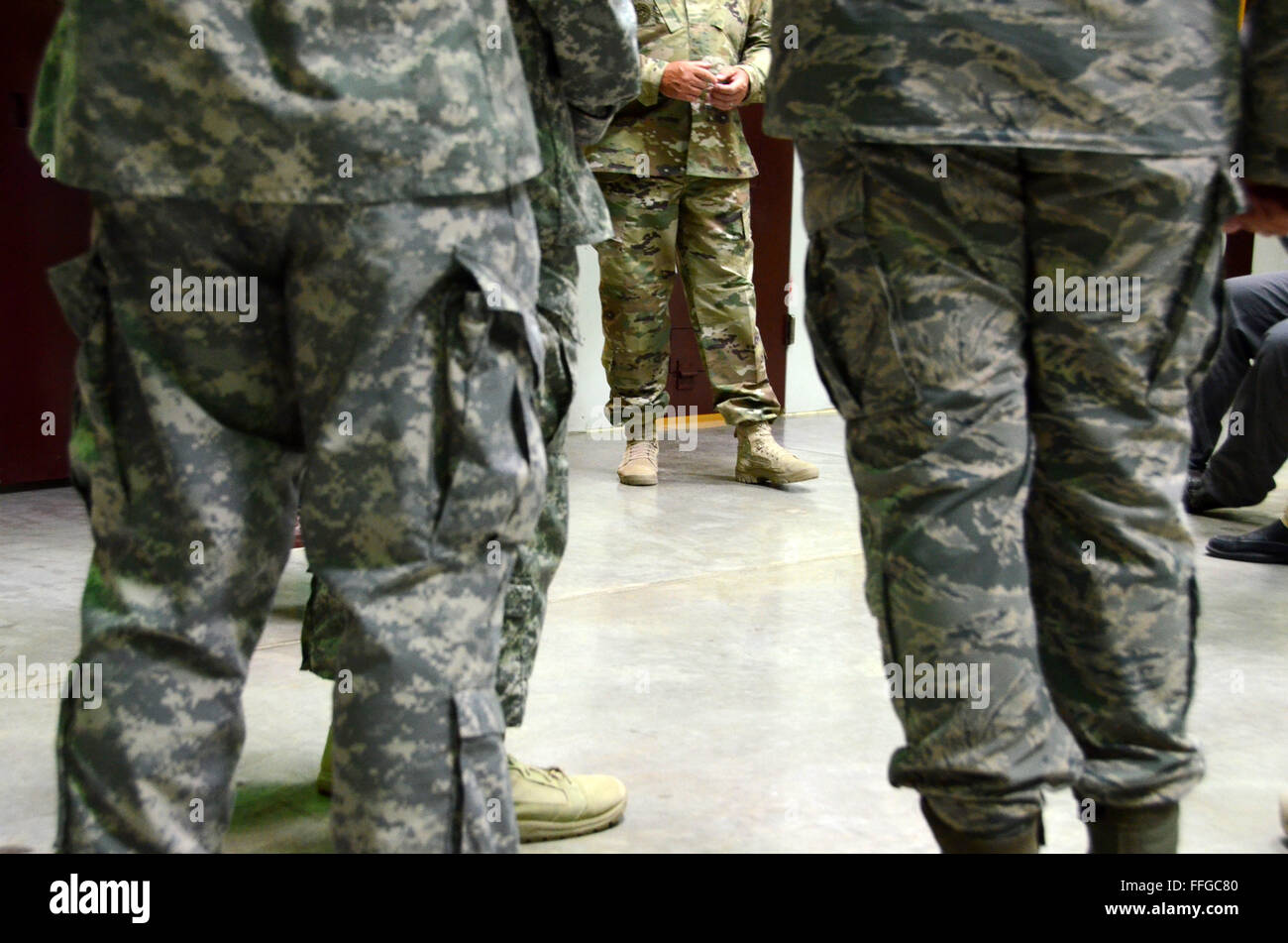 guantanamo bay cuba gtmo camp six cell block with soldiers briefing ...