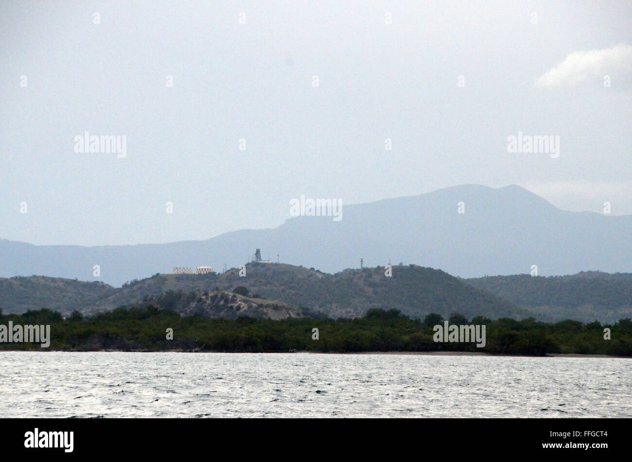 guantanamo bay cuba gtmo landscape with cuba in background Stock Photo ...