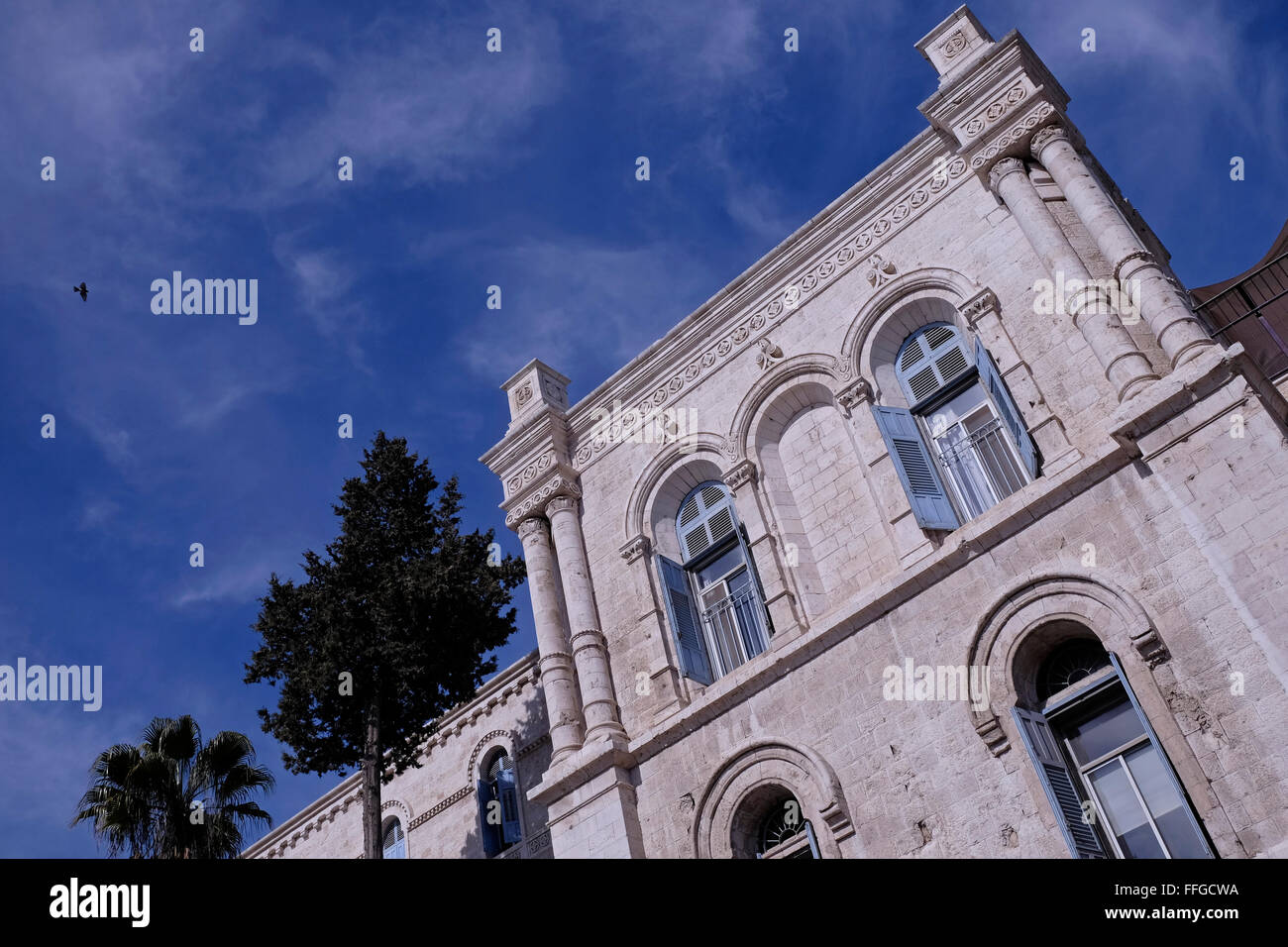 Facade of Saint Louis French hospital completed in 1896 which ...