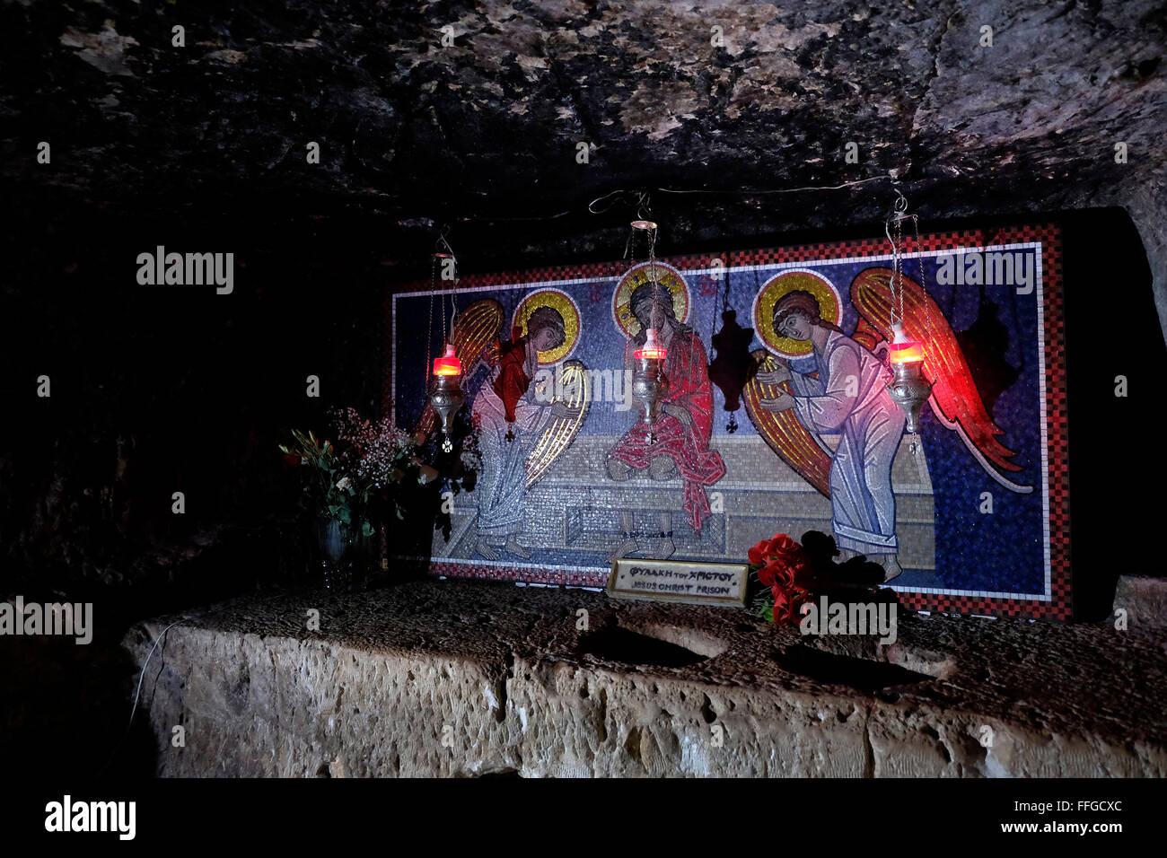 Ancient Roman cell inside the Greek Orthodox Partorium Church ( The ...