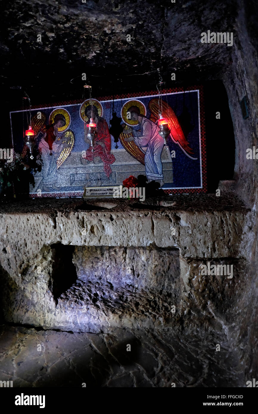 Ancient Roman cell inside the Greek Orthodox Partorium Church ( The ...