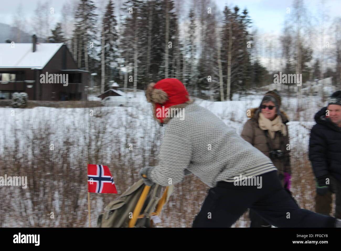 Kicksled world championship Hurdal, Norway Stock Photo - Alamy