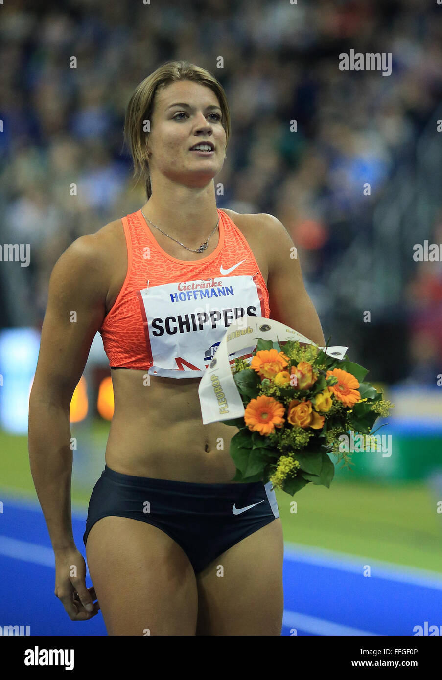 Berlin, Germany. 13th Feb, 2016. World champion Dafne Schippers of the ...