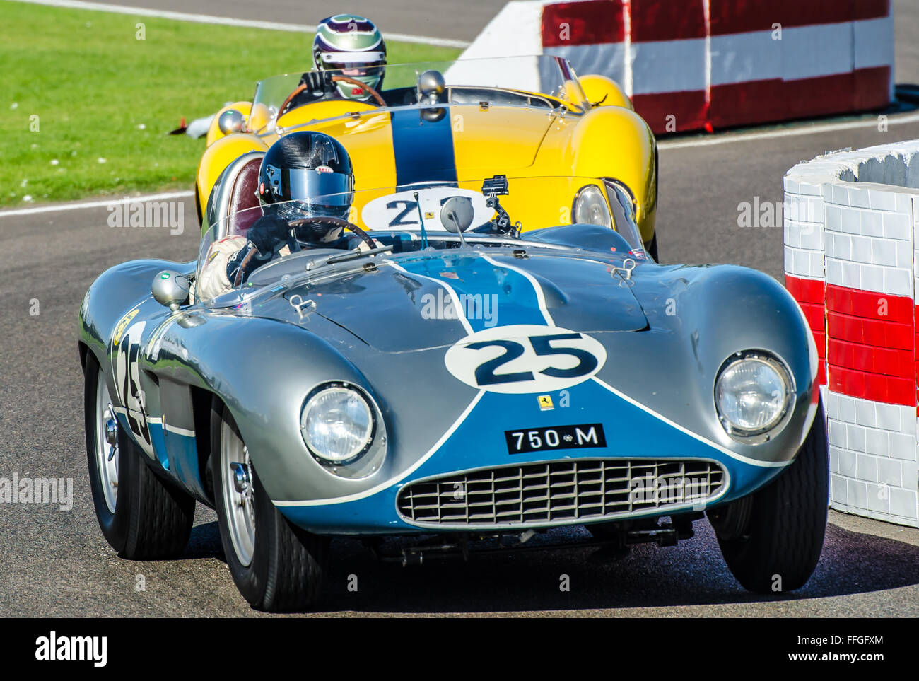 1955 Ferrari 750 Monza owned by Carlos Monteverde and was raced by him ...